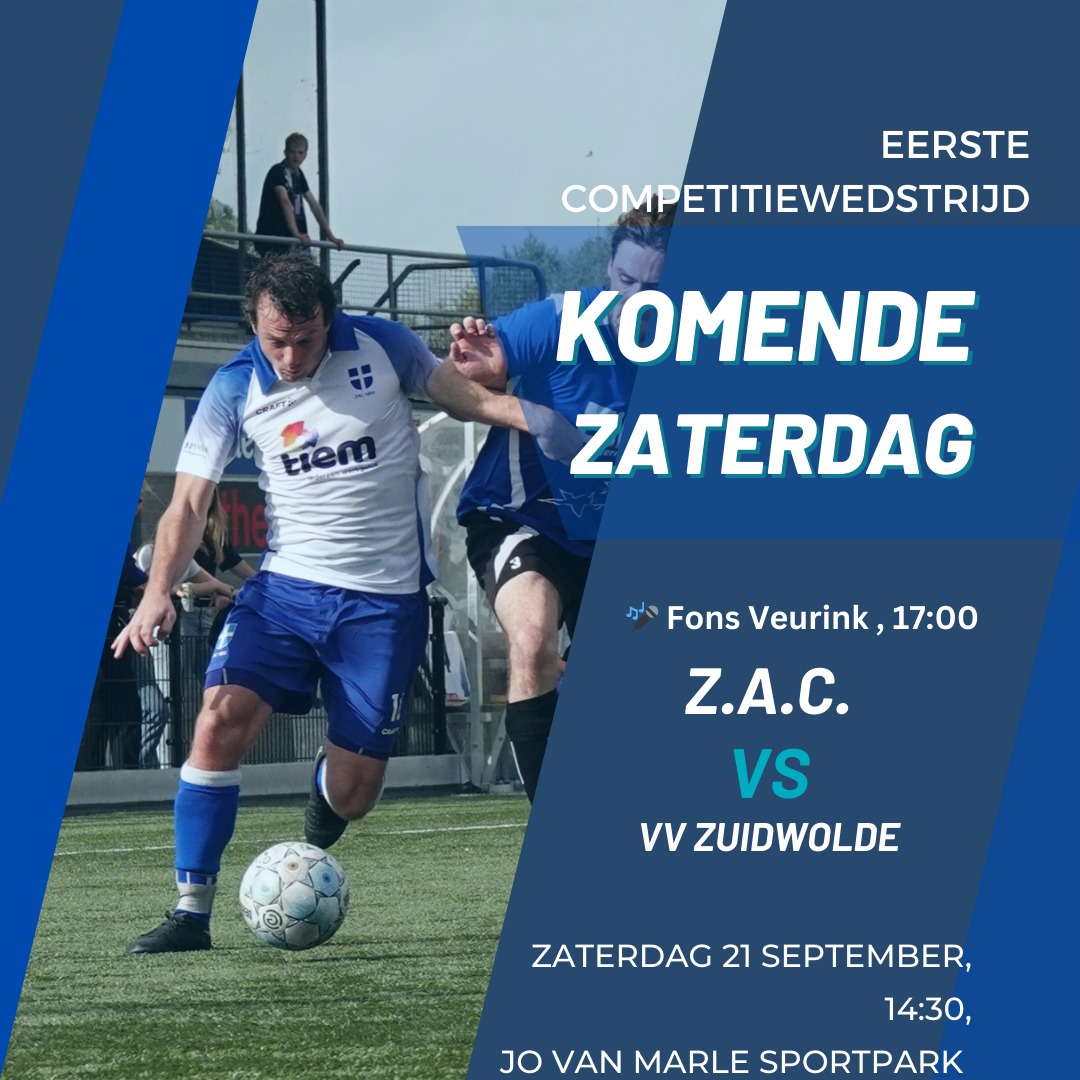Voorbeschouwing ZAC 1 - Zuidwolde 1: Start van de Competitie | Z.A.C.